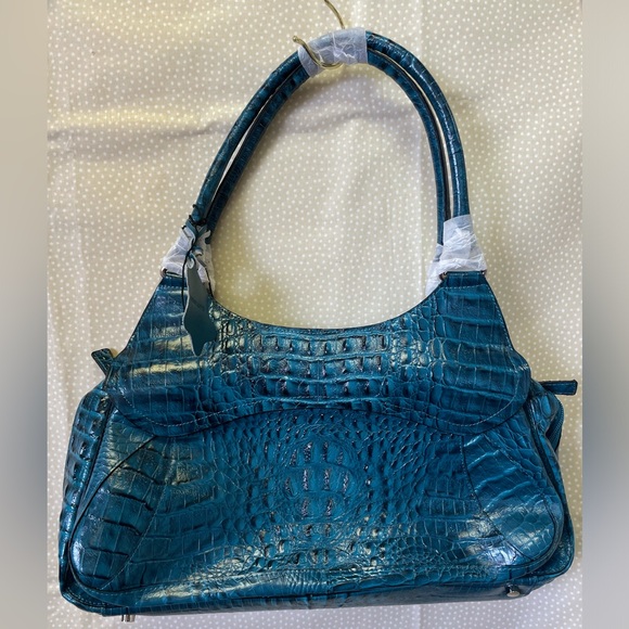 Charlie Lapson | Bags | Vintage Leather Charlie Lapson Aqua Purse Rare ...